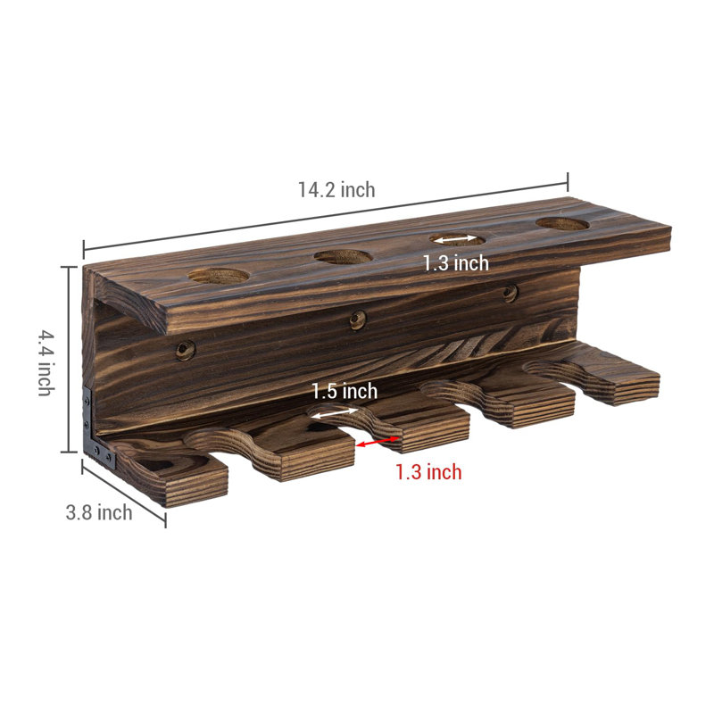 Floating shelves for sports memorabilia store